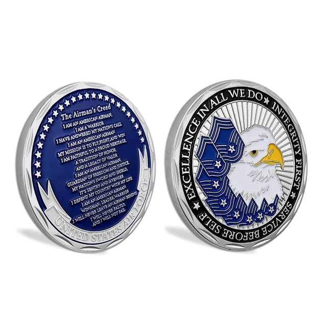 United States Air Force Airman's Creed Military Challenge Coin ...