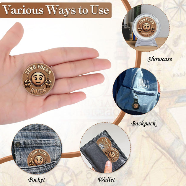 Smile Face Middle Finger Challenge Coin – Atsknskgift.com