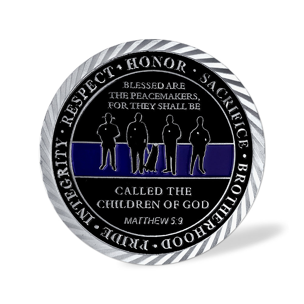 Police Justice Warrior Blue Lives Matter Challenge Coin – Atsknskgift.com